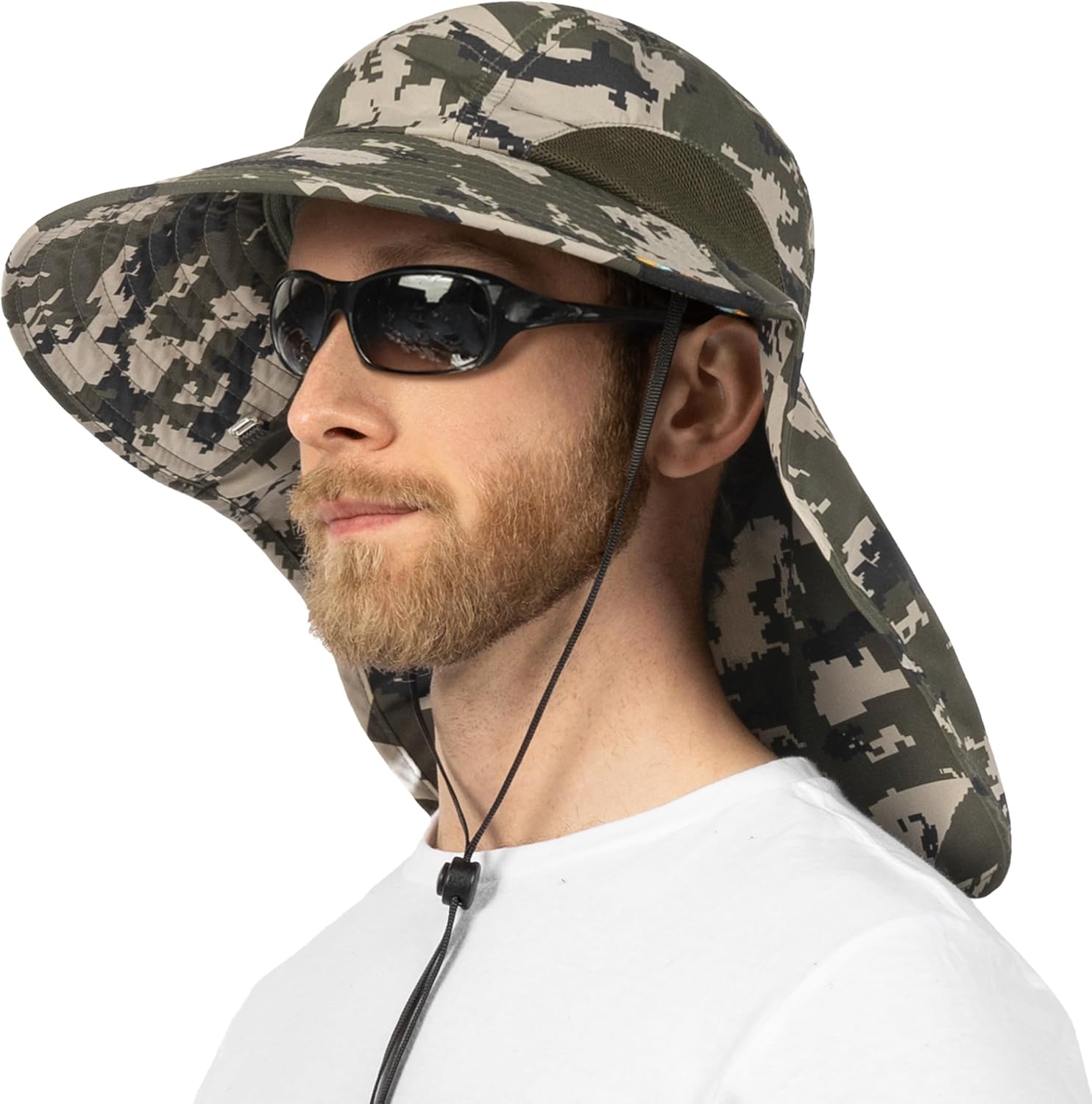 Highcool Brim Sun Hat with Neck Flap, Hat for - Walmart.com