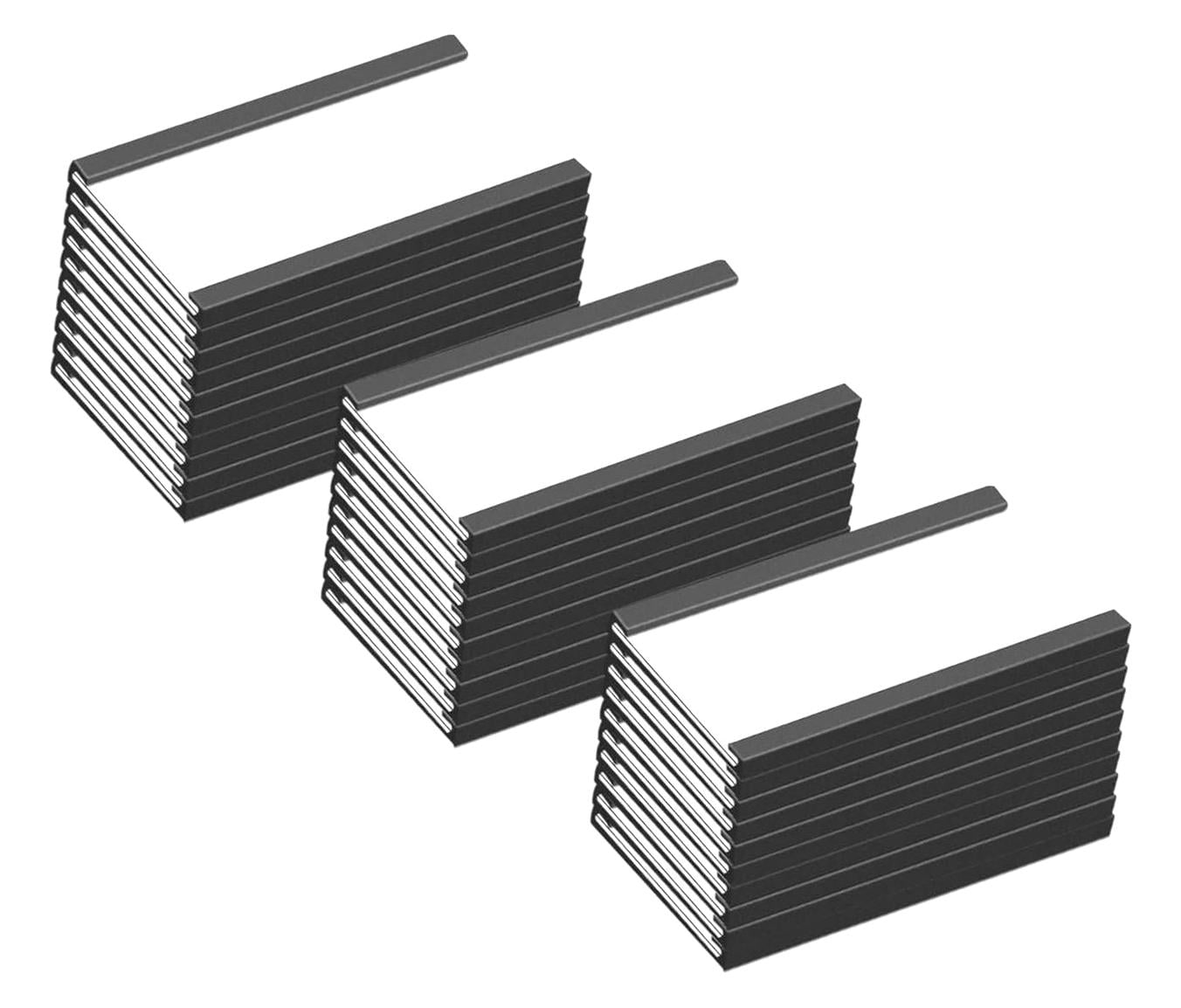 Highcool C Channel Magnetic Label Holders 1x2 Inch with Paper Inserts ...