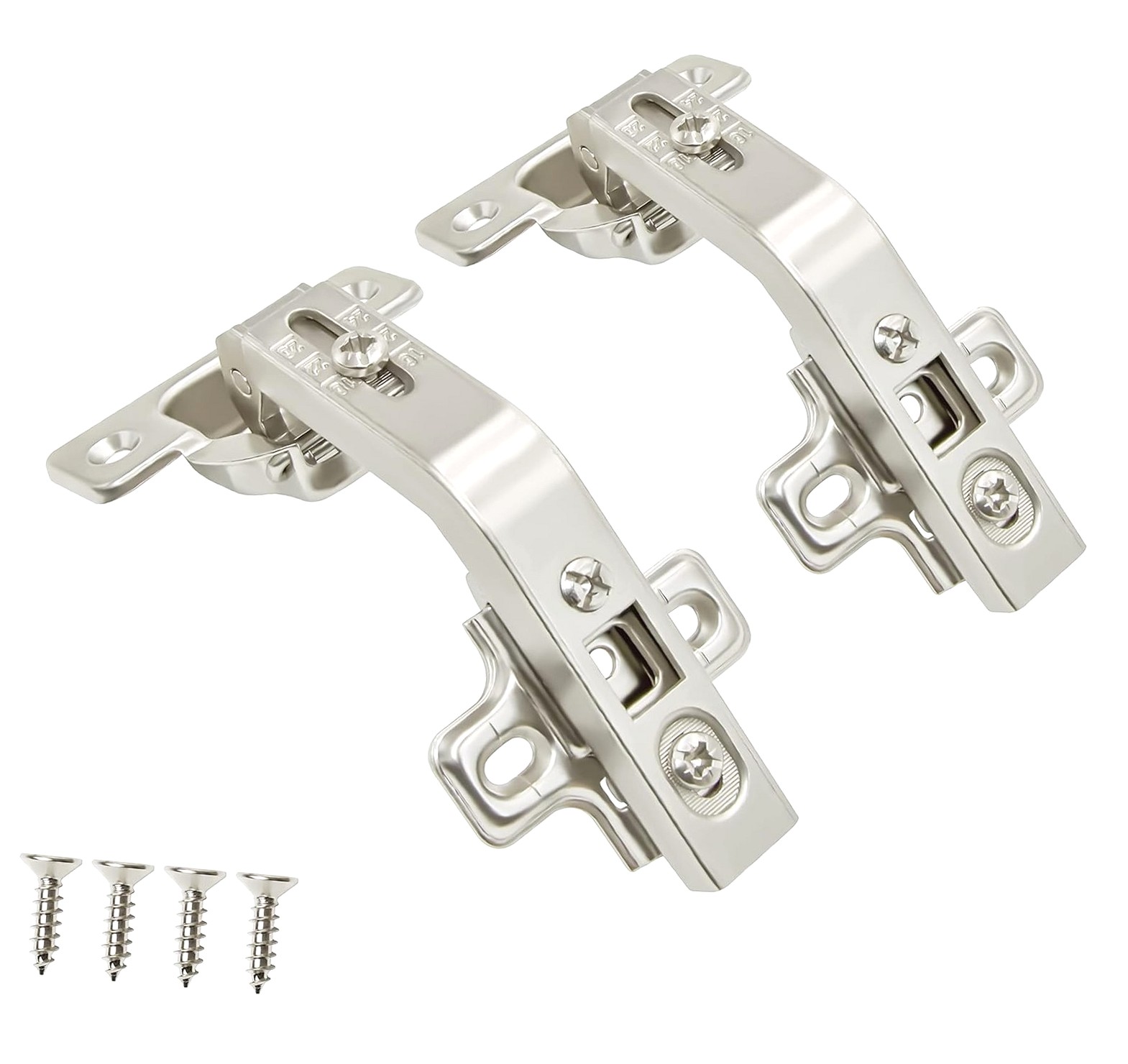 Highcool Cabinet Hinges (1 Pair, 2 Pieces) Frameless 135 Degree Bi-Fold ...