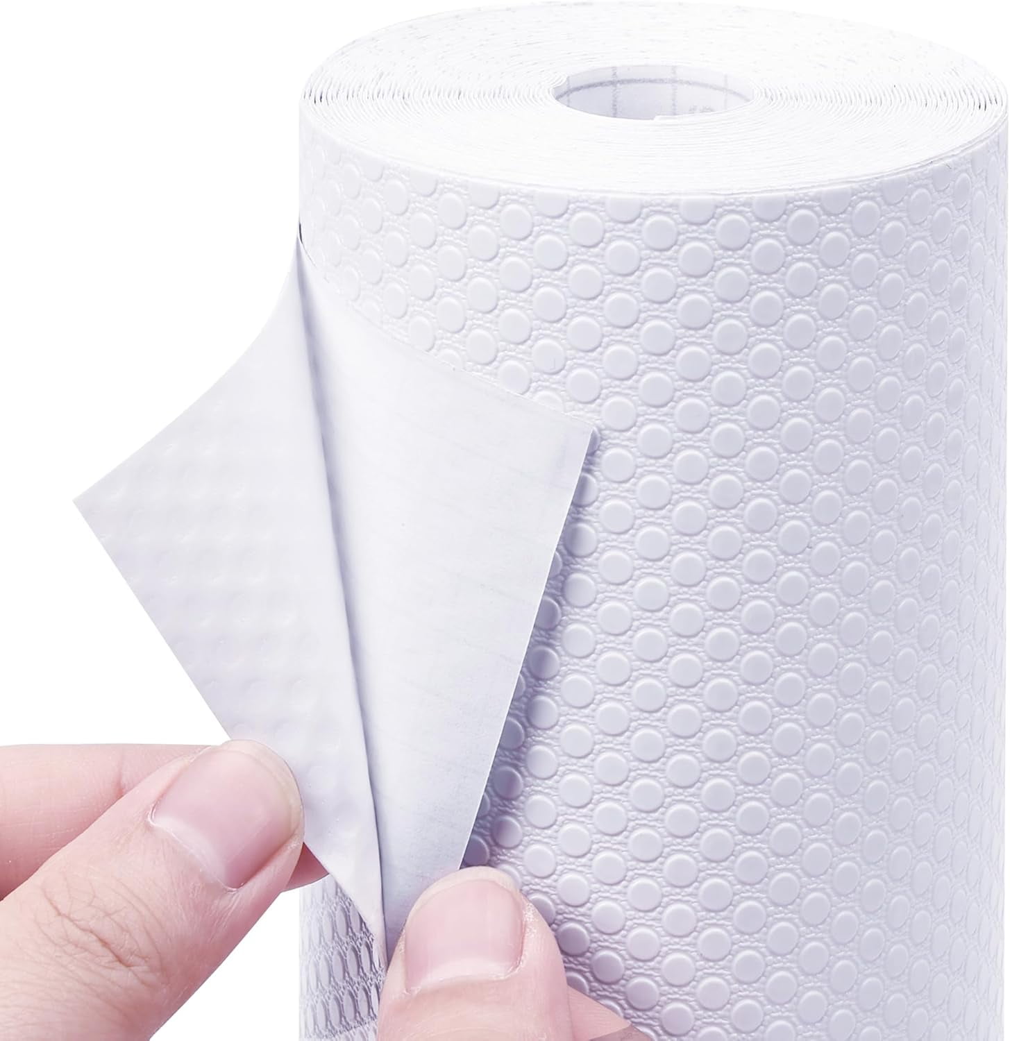 Highcool Cabinet Liner: .7 Inch Adhesive White Contact Paper, Removable ...