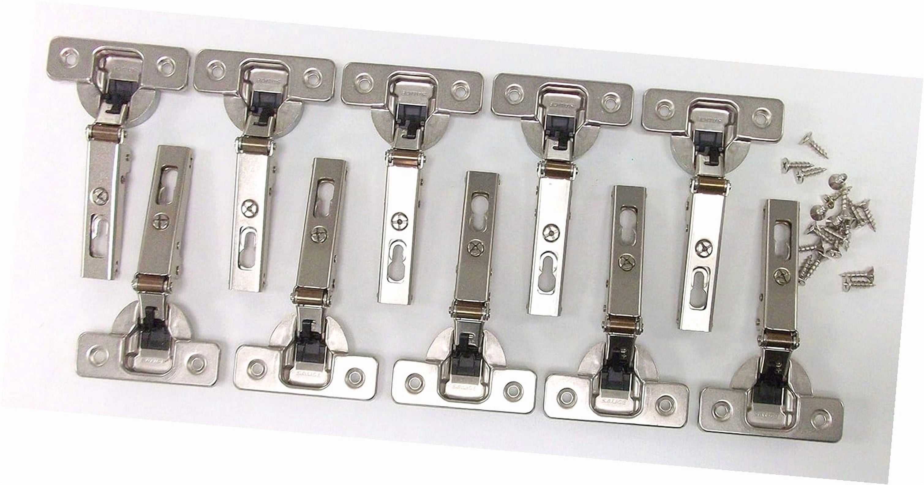 Highcool Cabinet Parts 105 Degree Full Overlay Hinges, 10-Pack, Style ...