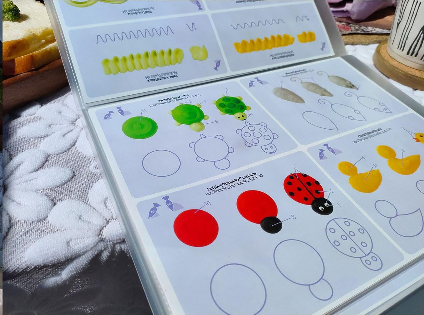 Highcool Cake Practice Set with Protector Wipeable, 23 Icing Piping ...