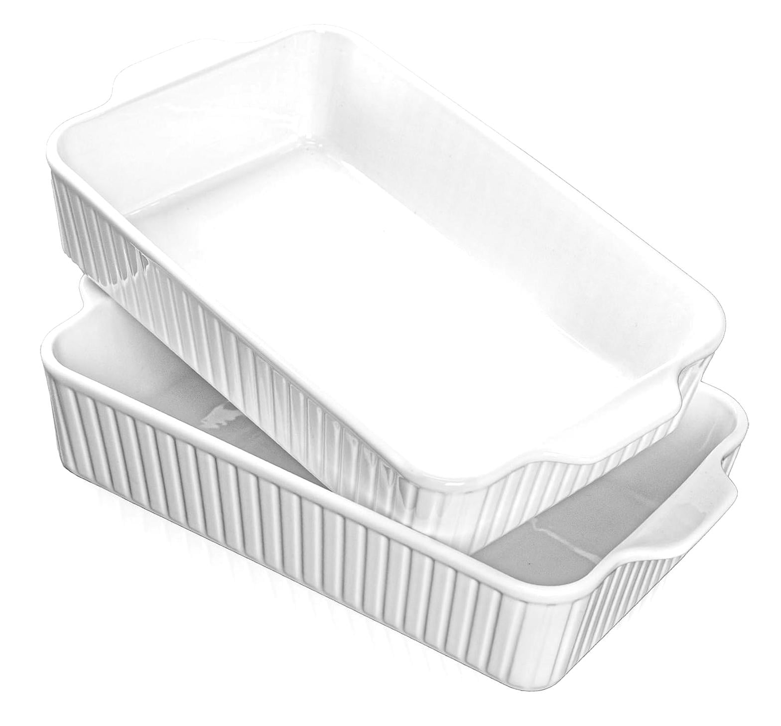 Highcool Casserole Dishes for Oven 9x13,2 Pack Ceramic Large Deep,4.2 ...