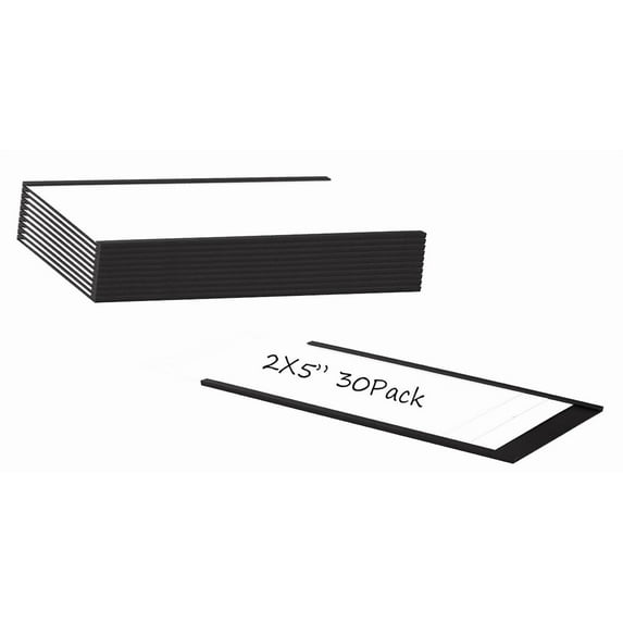 Highcool Channel Label Holders 30-Pack, 2 to 5 Inches in Size, Includes ...