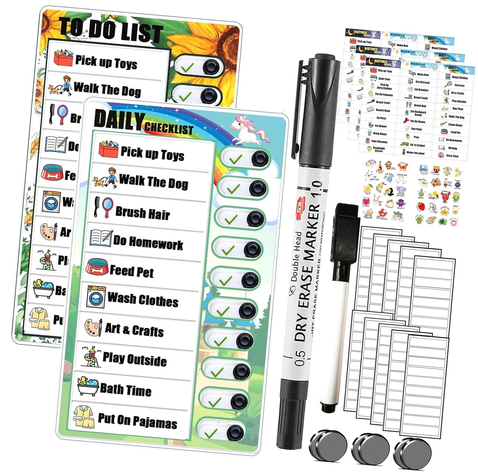 Highcool Chore Chart for Toddler Chore Board, Sliding Chore Board ...