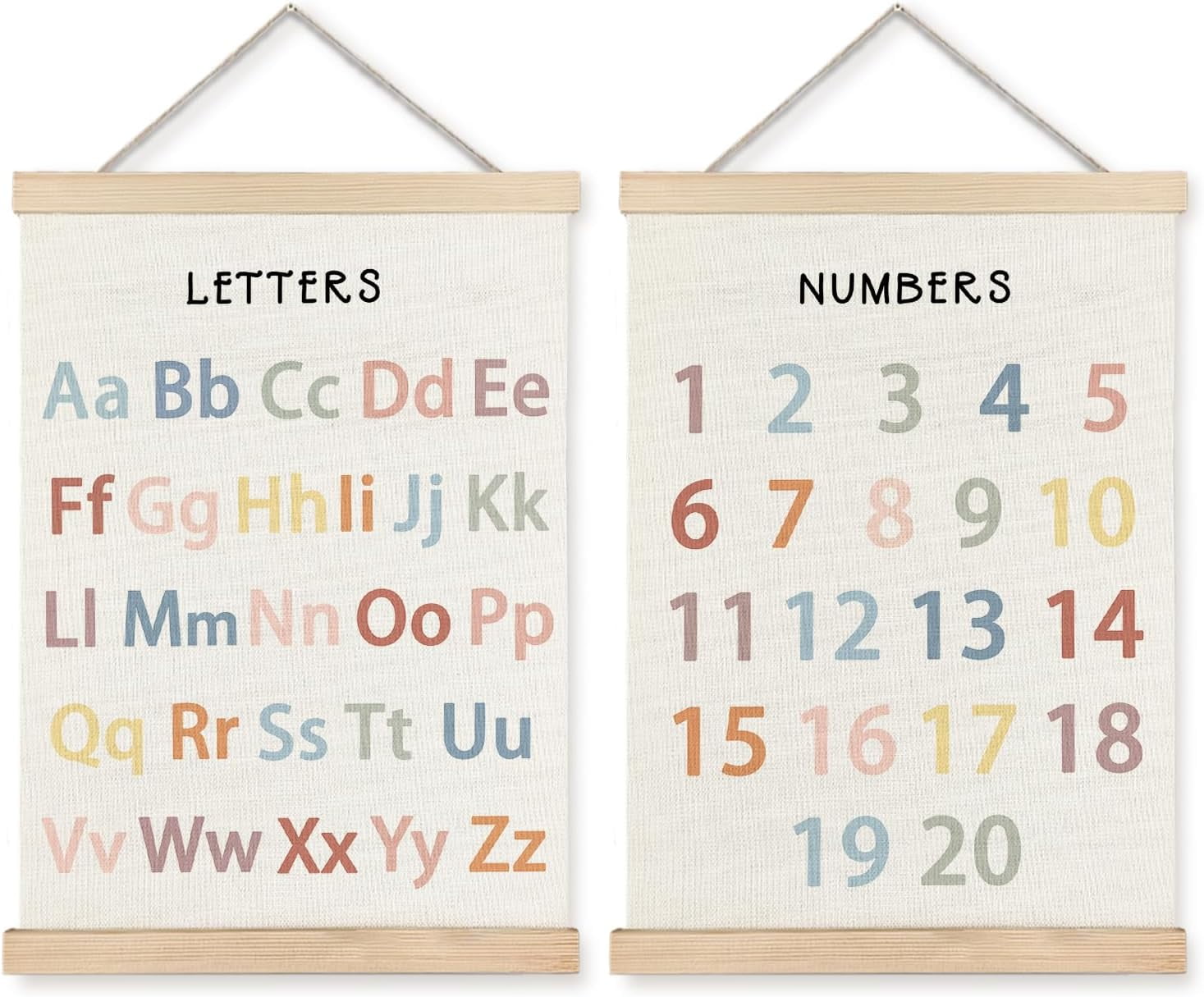 Highcool Classroom Wall Decor, Numbers and Alphabet Wall Poster ...