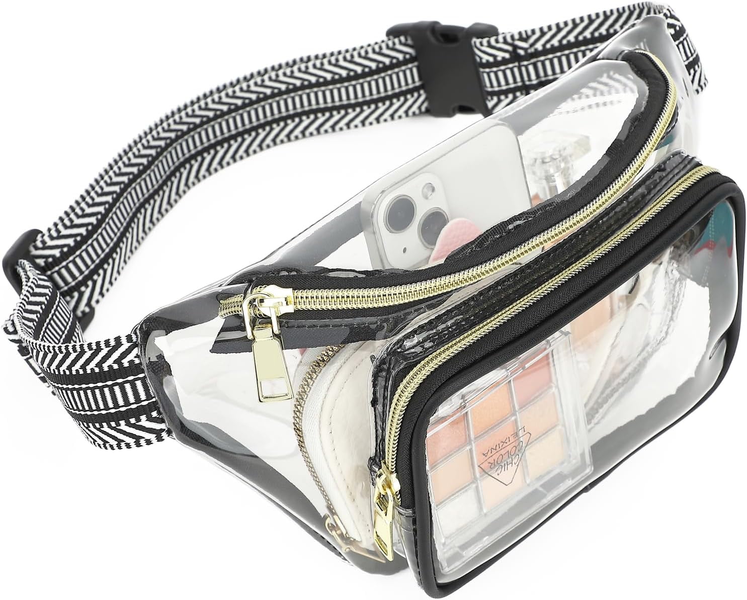 Highcool Clear Fanny Pack Stadium Approved Clear Bag for Stadium Events, Waist Concert Bag ...