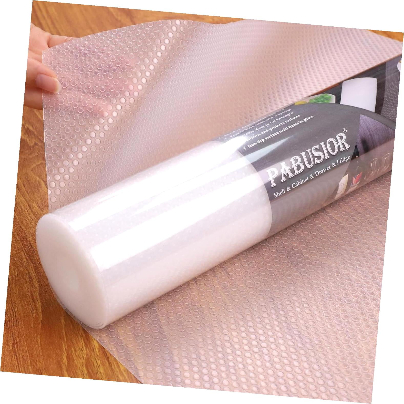 Highcool Clear Shelf Liners for Cabinets - 15 Inch Wide, Easy to Cut ...