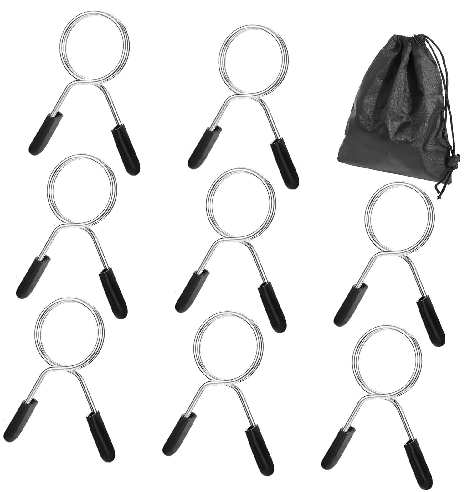 Highcool Clips, 8-Piece Set, 1-Inch Steel Barbell Collars for ...