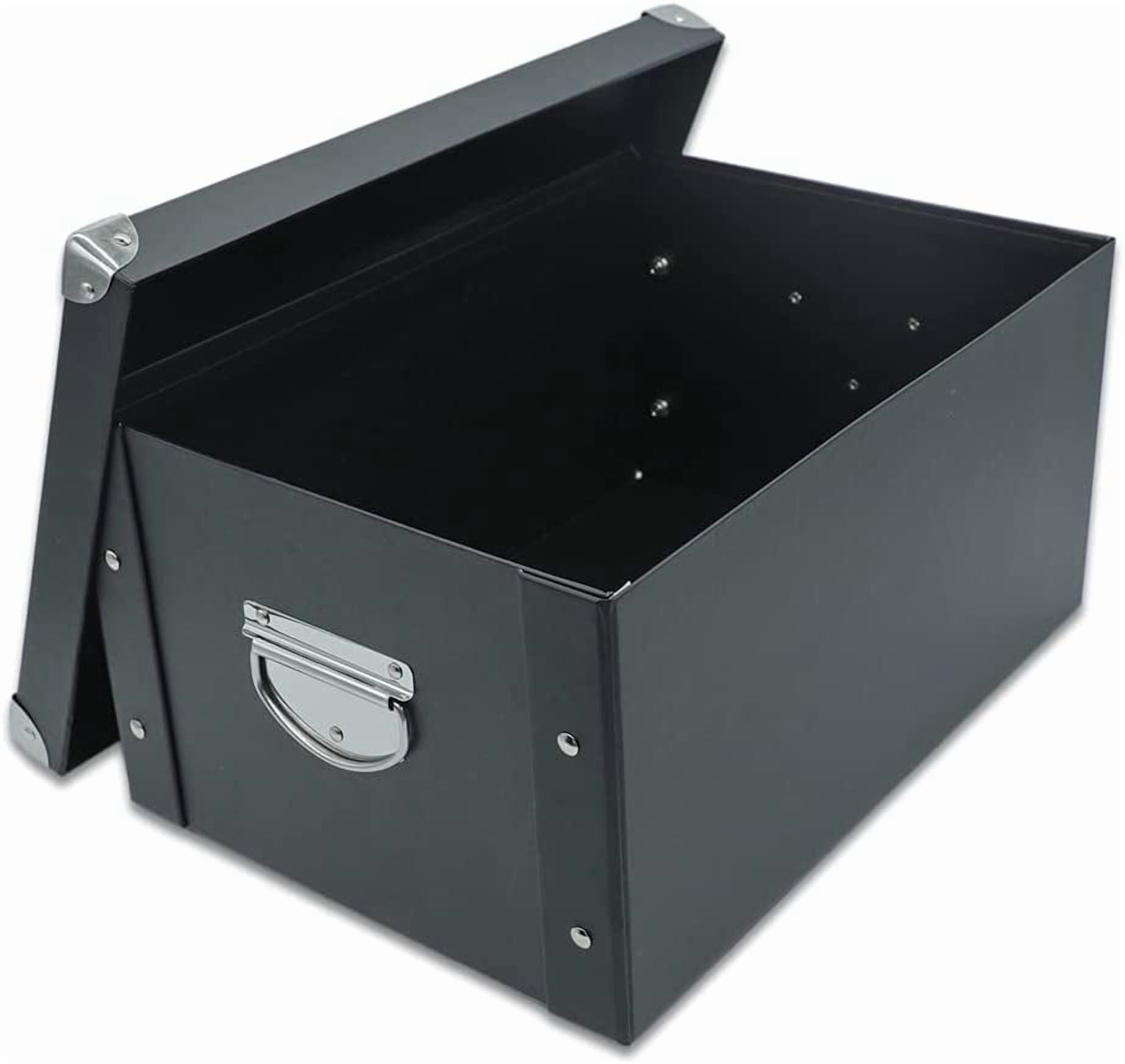 Highcool Collapsible Storage Box, Memory Box with Lid and Metal ...