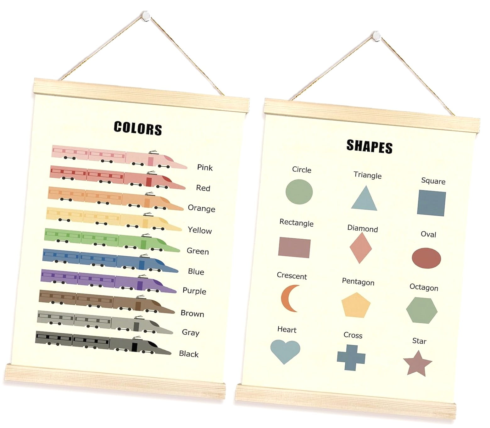Highcool Colors Shapes Classroom Poster Hanger Frame, Room Decor ...