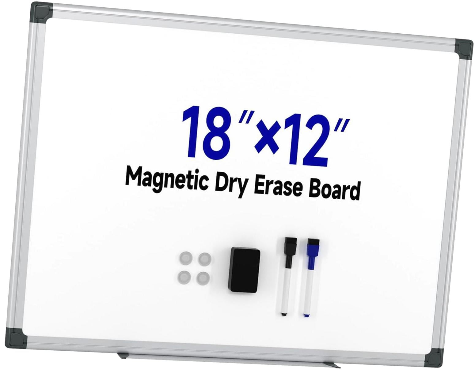 Highcool Compact Magnetic Wall Board 18" x 12", Includes 1 Eraser, 2 ...