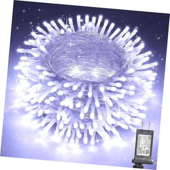 Highcool Cool White Christmas Lights, 75 Ft 200 Connectable String, 8 ...