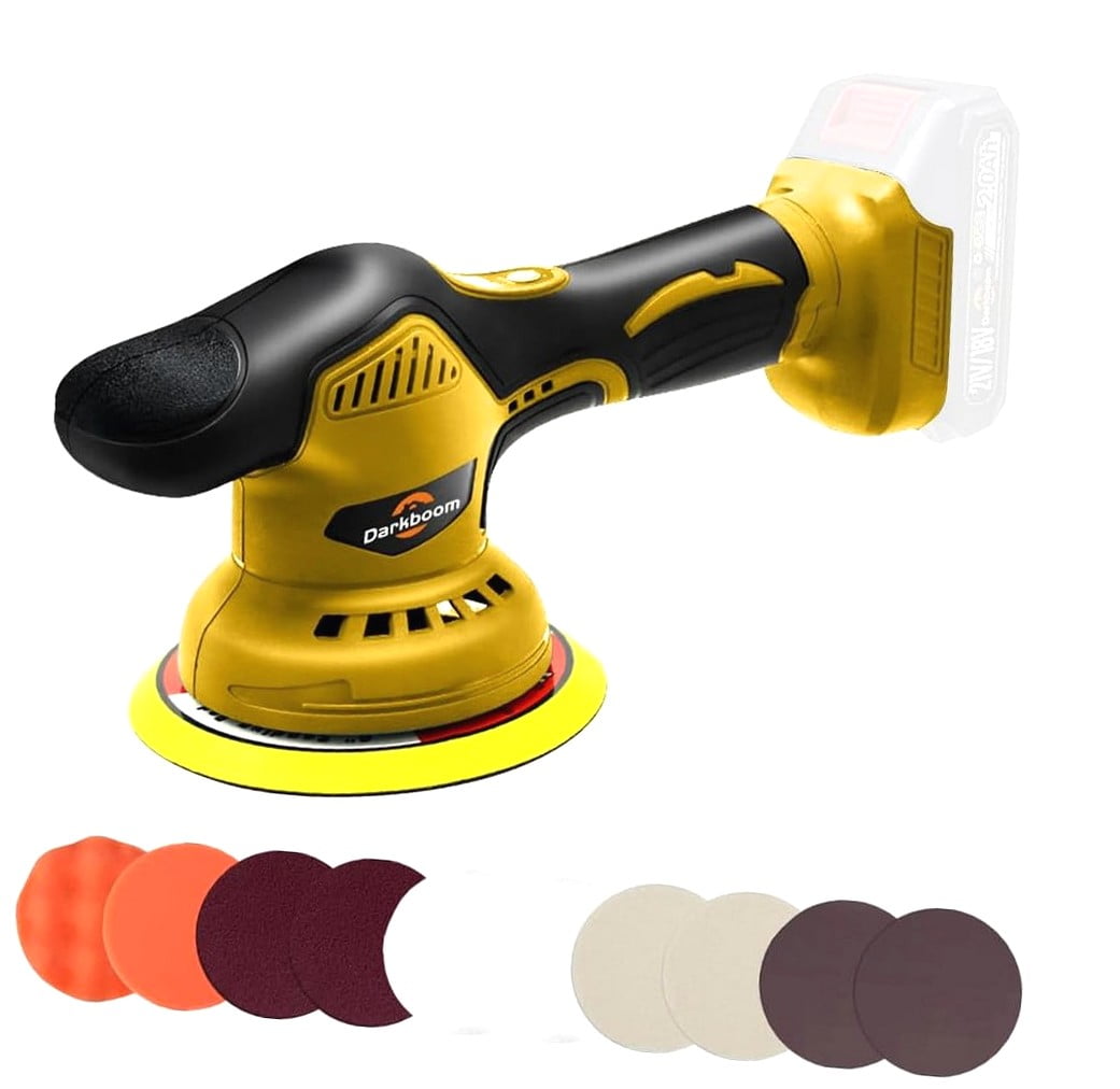 Highcool Cordless Buffer Polisher 6 inch with 8 discs for , with ...