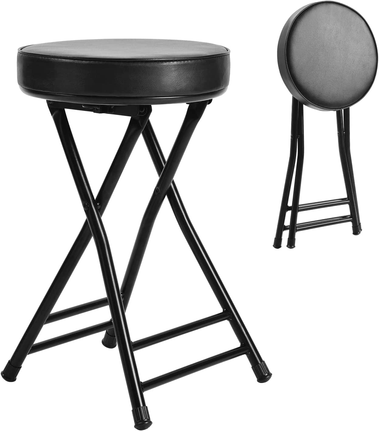 Highcool Cushioned Padded Folding Stool,23.6-In Counter Height Bar ...