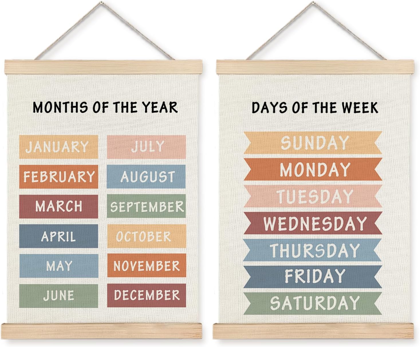 Highcool Days of the Week Posters for Classroom, Days of the Week ...