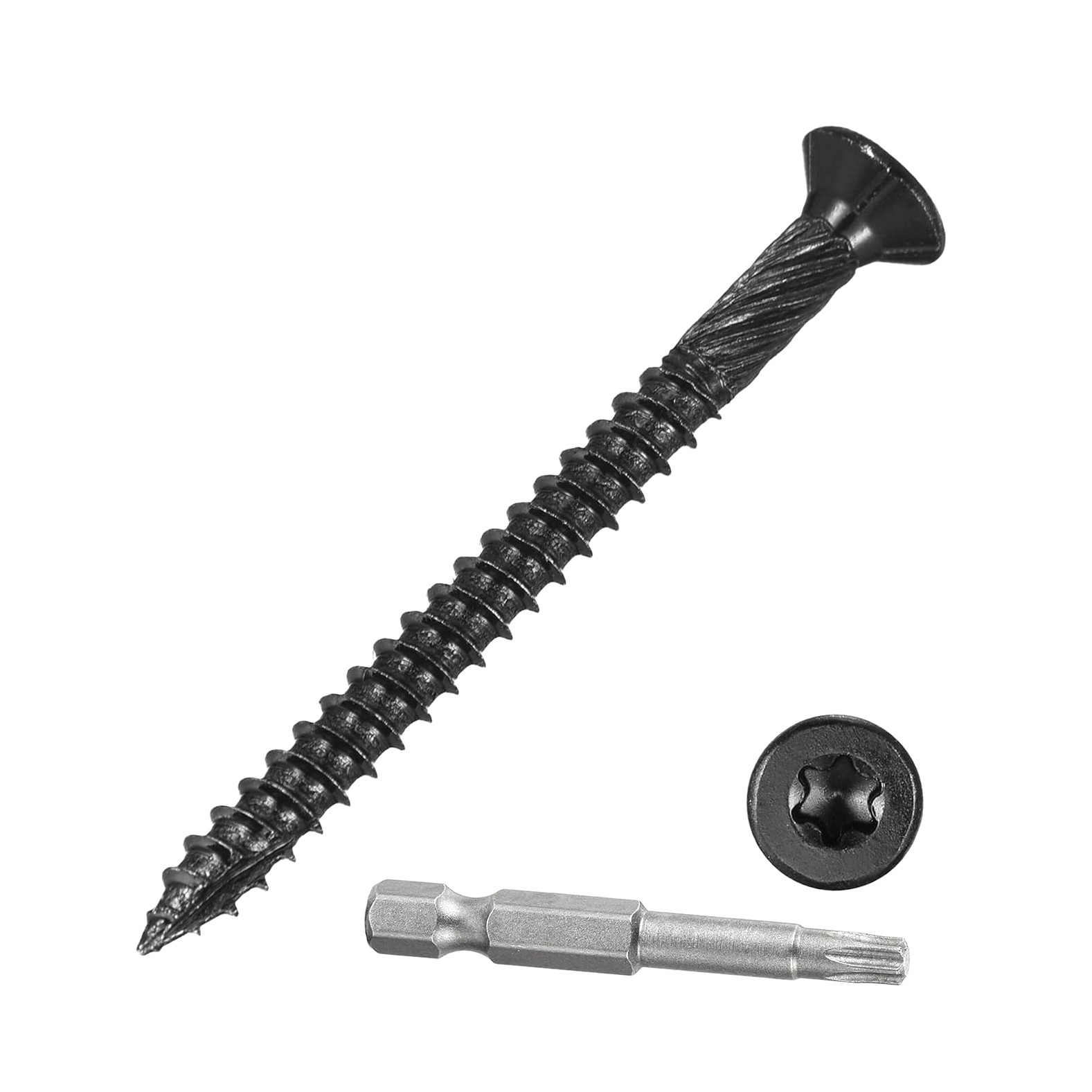 Highcool Deck Screws (#10x2-1/4) 400 pieces, Carbon Steel Wood Screw ...