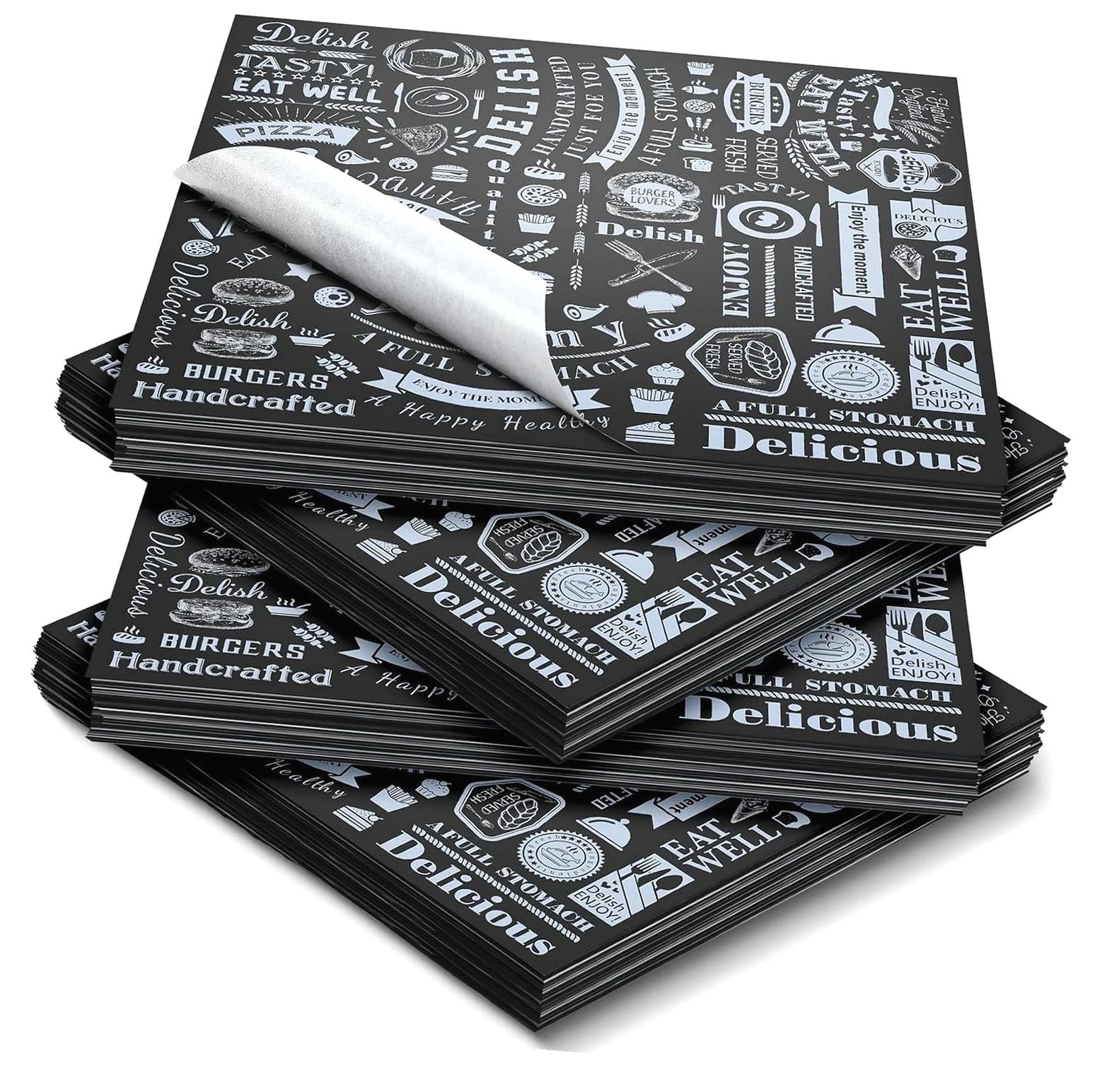 Highcool Deli Wax Paper Sheets 12 x 12 Inch Square, Grease Resistant ...