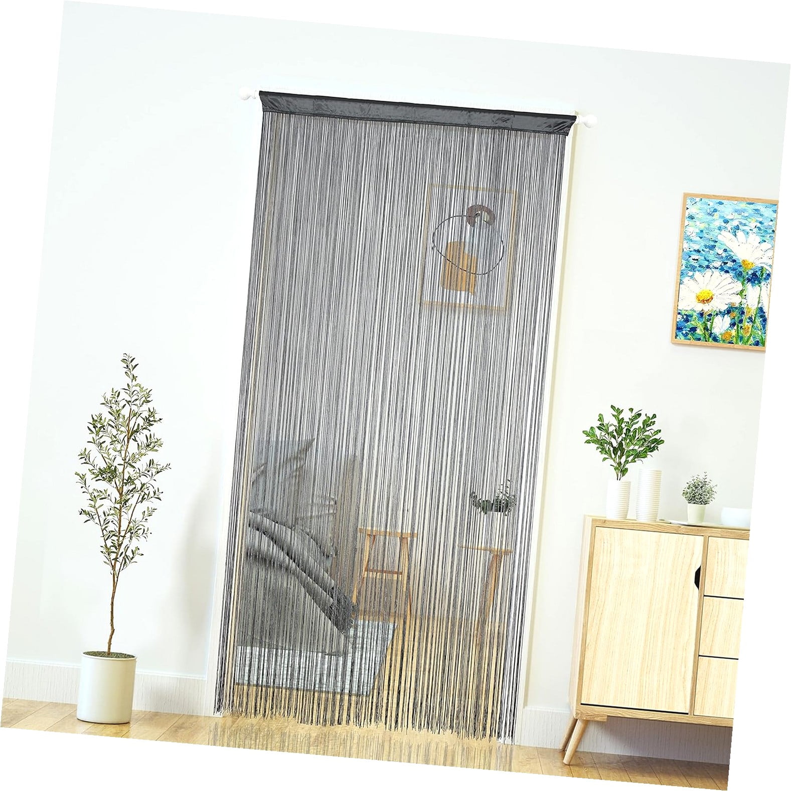 Highcool Doorway String Curtain Door Curtains, Hippie Hanging Tassels ...