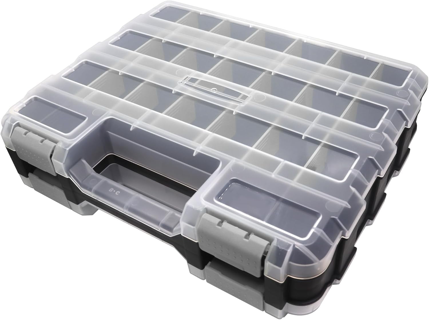 Highcool Double Side Tool Box Organizer, Hardware Storage Box, Portable ...