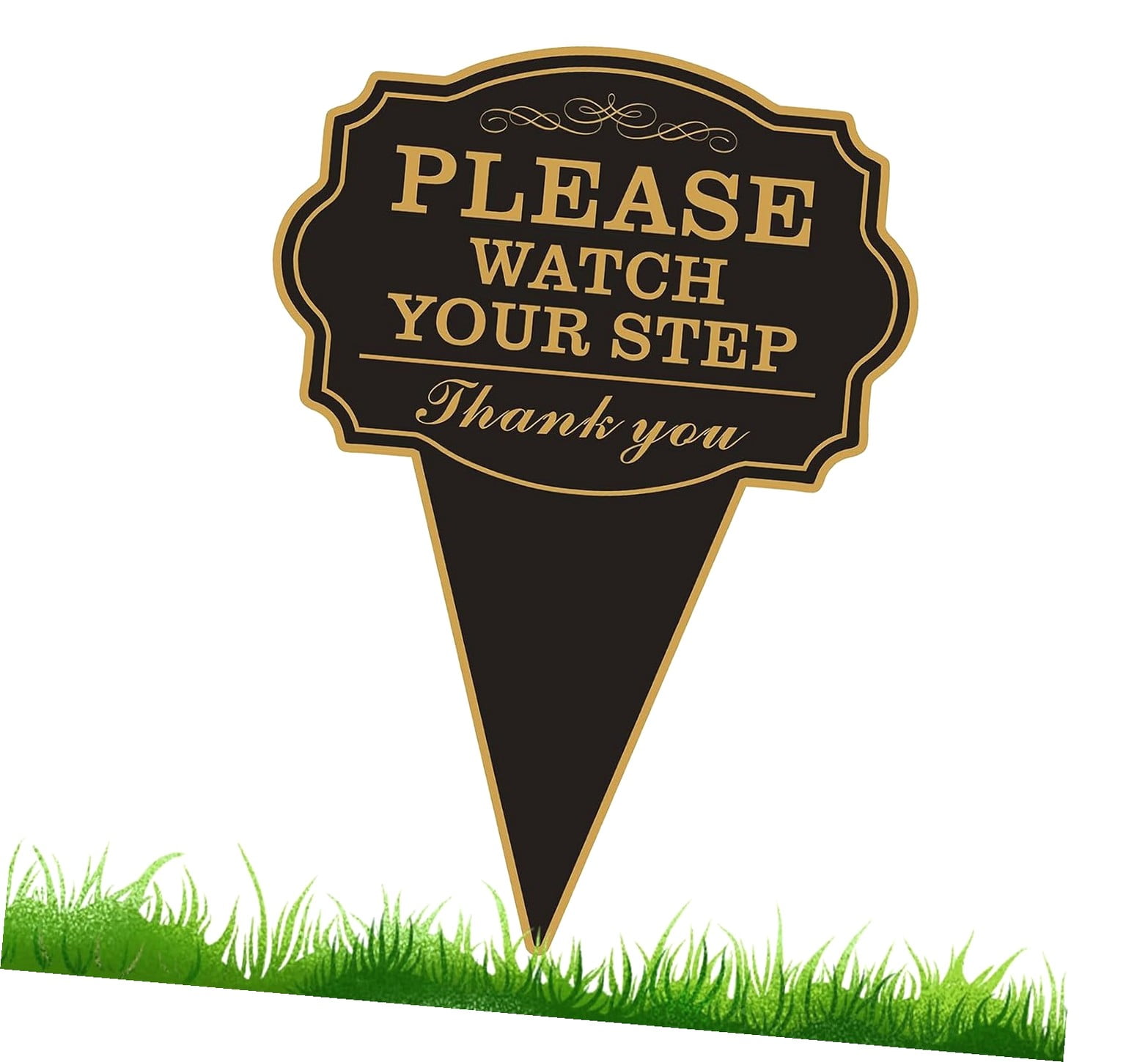 Highcool Double Sided Yard Sign, 10"x14" Watch Your Step with Stake ...