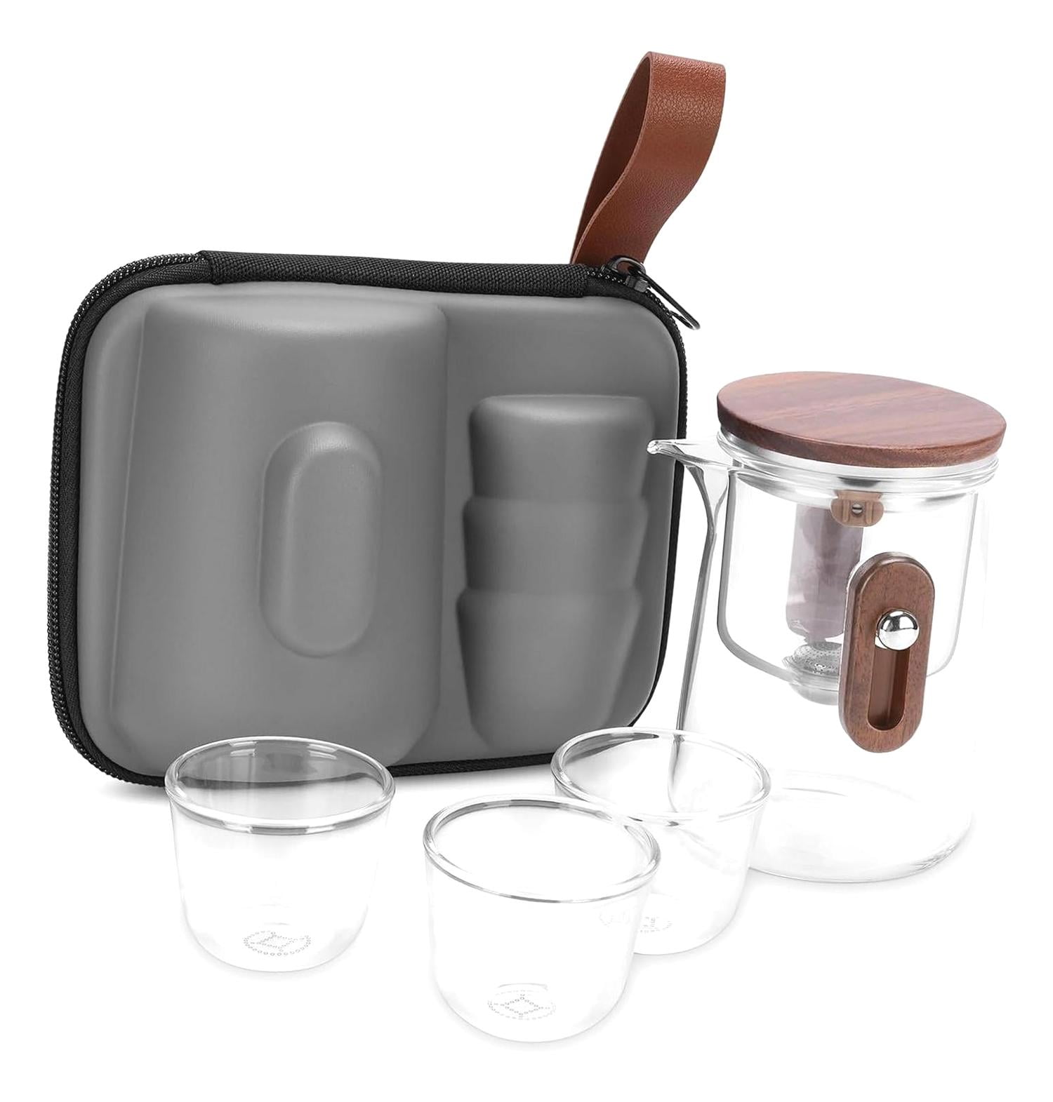 Highcool Enchanti Tea Pot, Enchanted Glass Travel Teapot with Removable ...