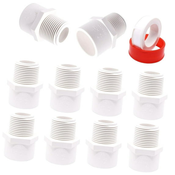 Highcool Fittings, 1" NPT Male Thread Pipe Connector SCH40, (NPT Female) Pipe Adapter for ...