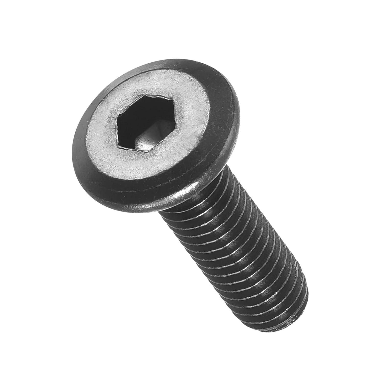 Highcool Flat Hex Cap Screws Bolts (M6-1x20) Pieces, Steel Hexagonal ...