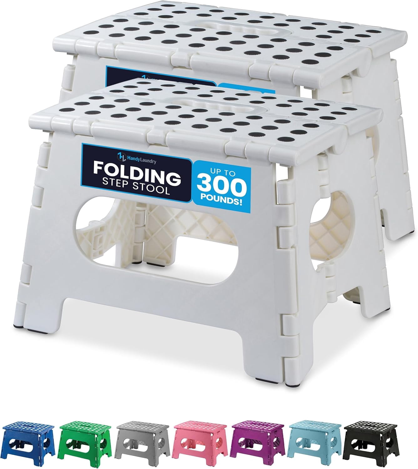 Highcool Folding Lightweight Step Stool is Sturdy Enough to Support ...
