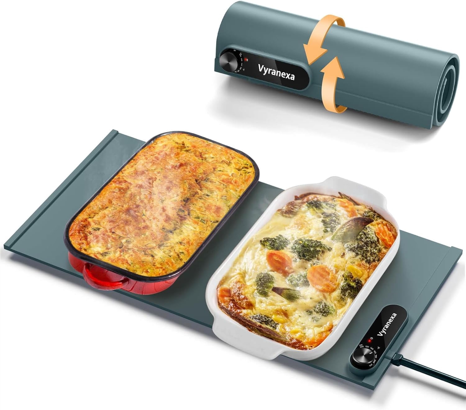 Highcool Food Warming Mat for Food - Space-Saving, ts Two Ba Dishes, 7 ...