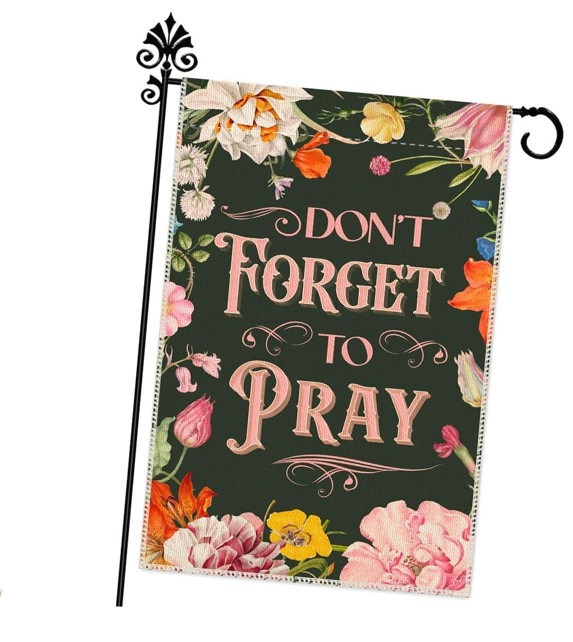 Highcool 'Forget To Pray', 12 18 Inch Double Sided Farmhouse Holiday ...