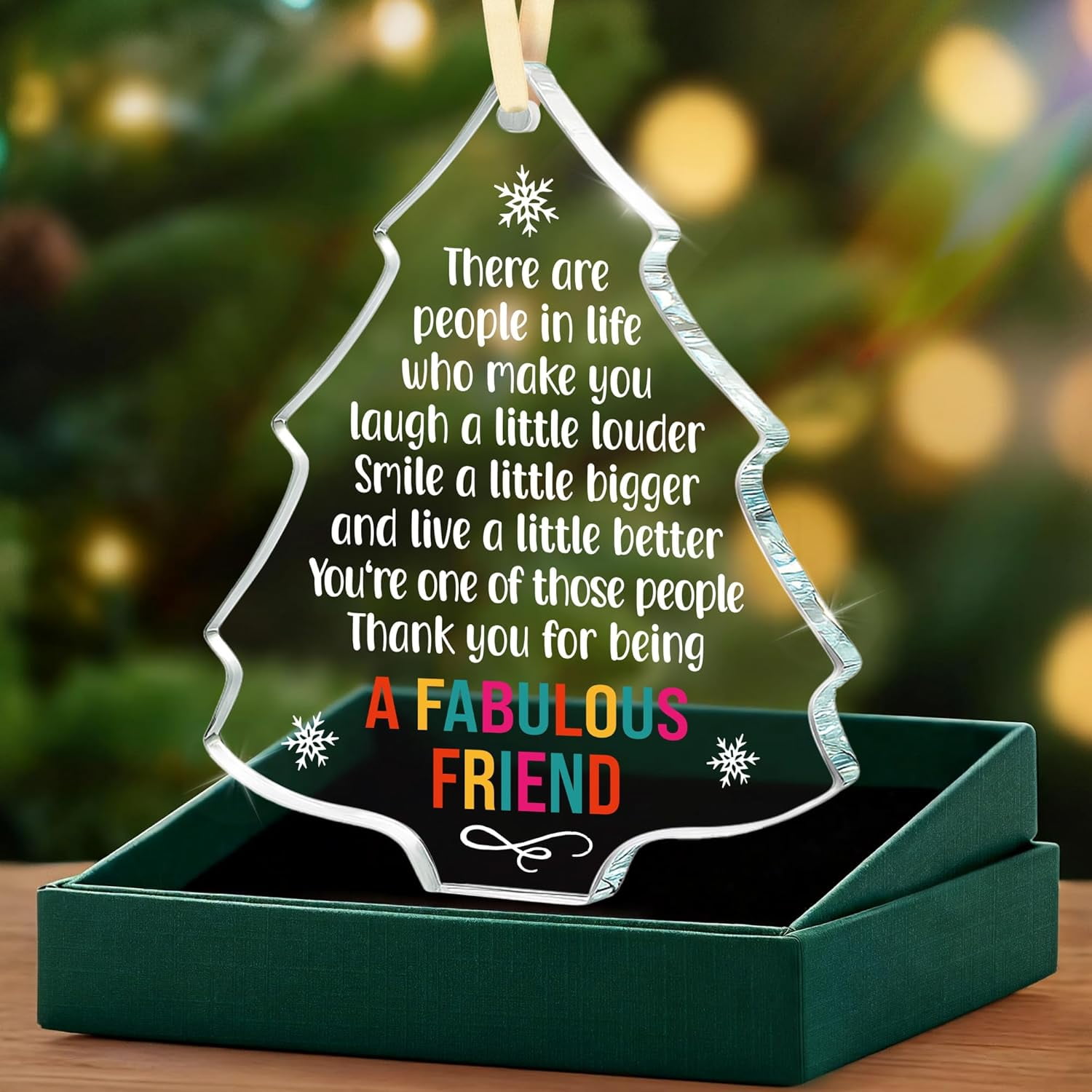 Highcool Friendship Christmas Tree Decoration for Friends, Gratitude ...