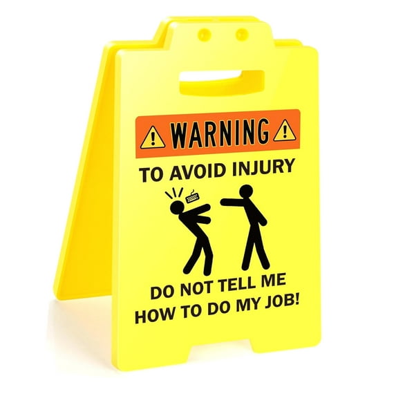 Highcool Funny Office Coworker Bosses Day Gag Desk Sign Cubicle Decor ...