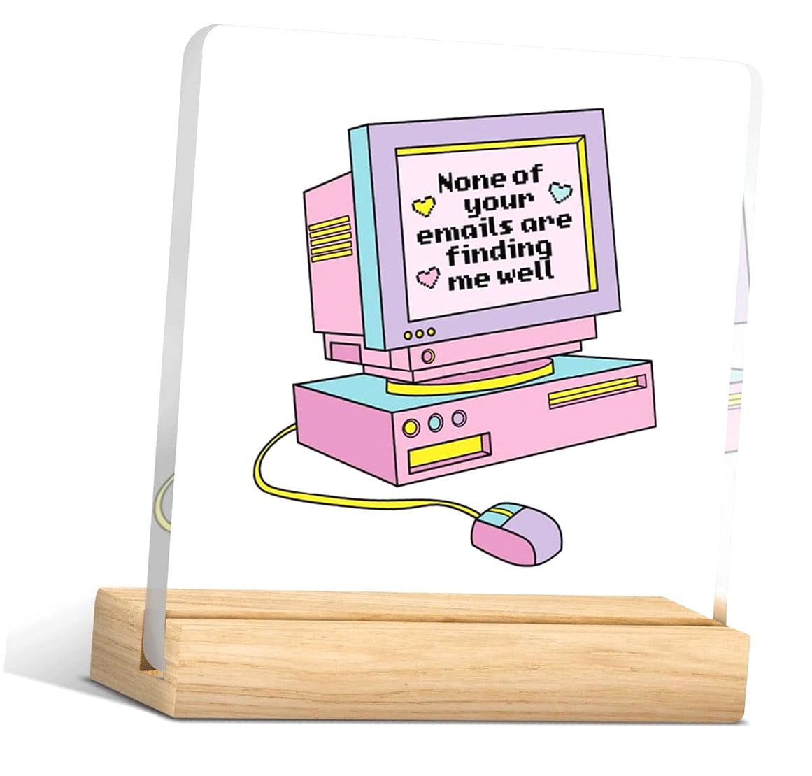 Highcool Funny Office Desk Sign Office Decor for Teammate Colleague ...