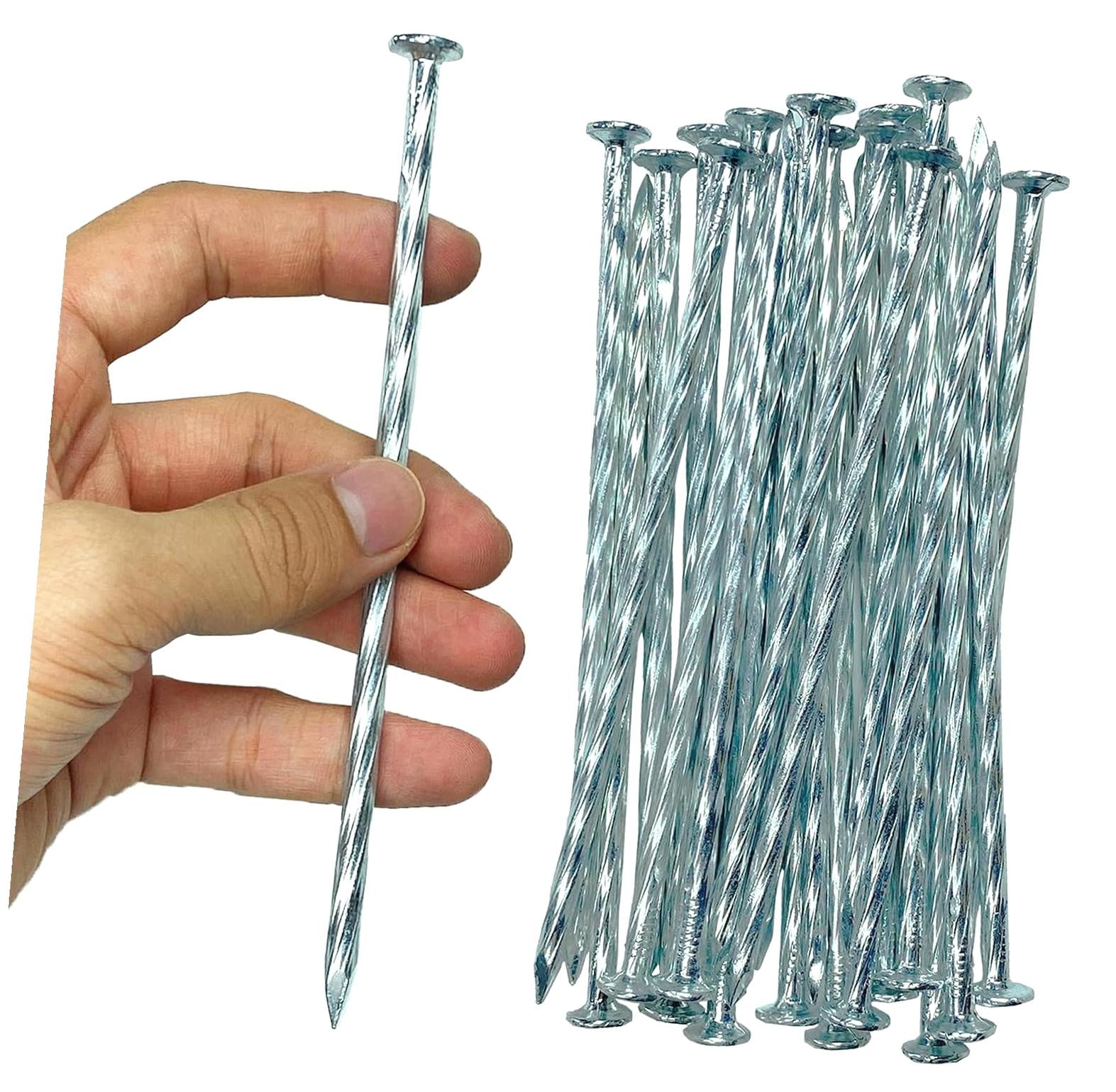 Highcool Galvanized Spiral Landscape Stakes for Artificial Turf, 6-Inch ...