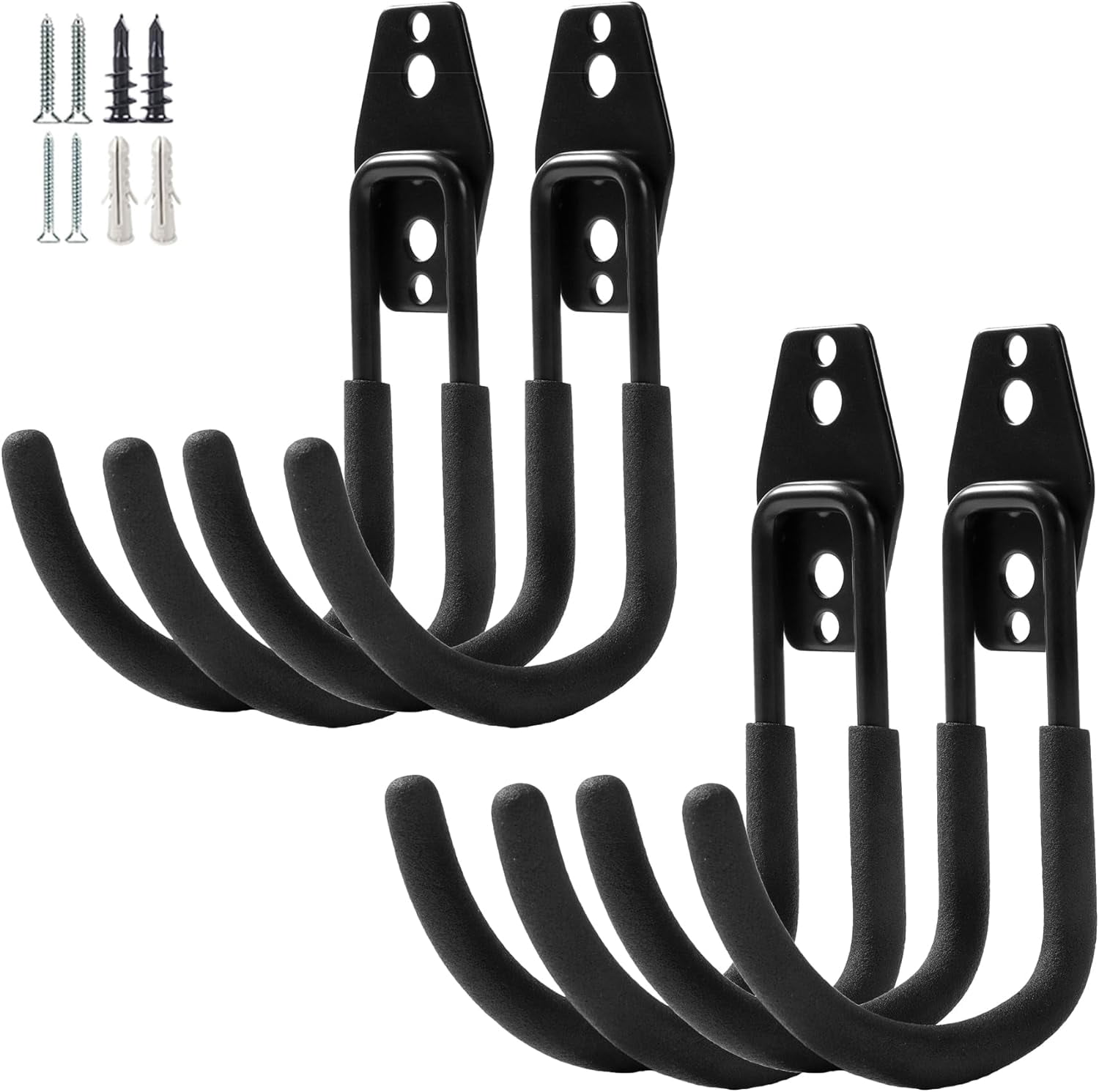 Highcool Garage Storage Utility Hooks, Garden Hose Hanger, Steel Wall ...