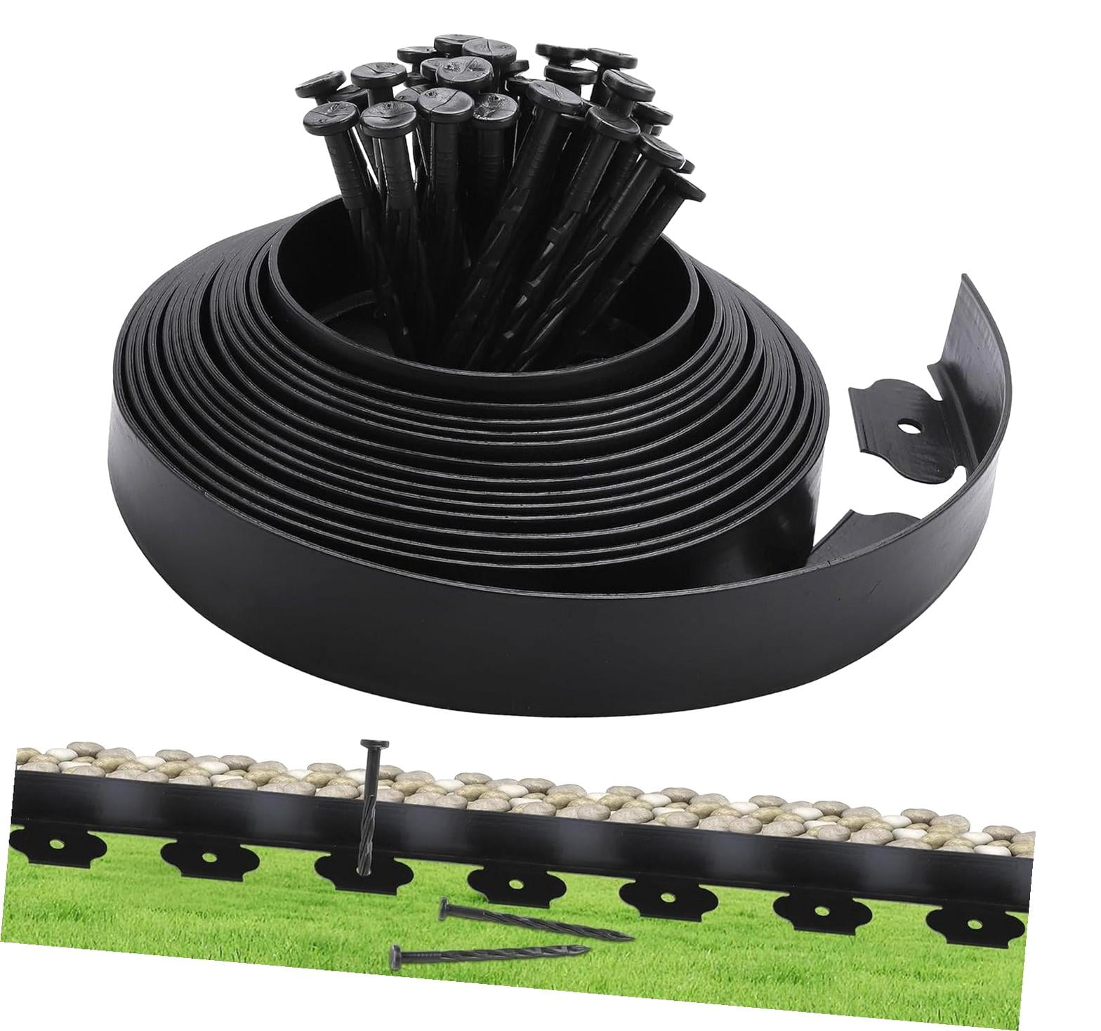 Highcool Garden Landscape Edging Border 33 FT with 30 Stakes, 2" Tall ...