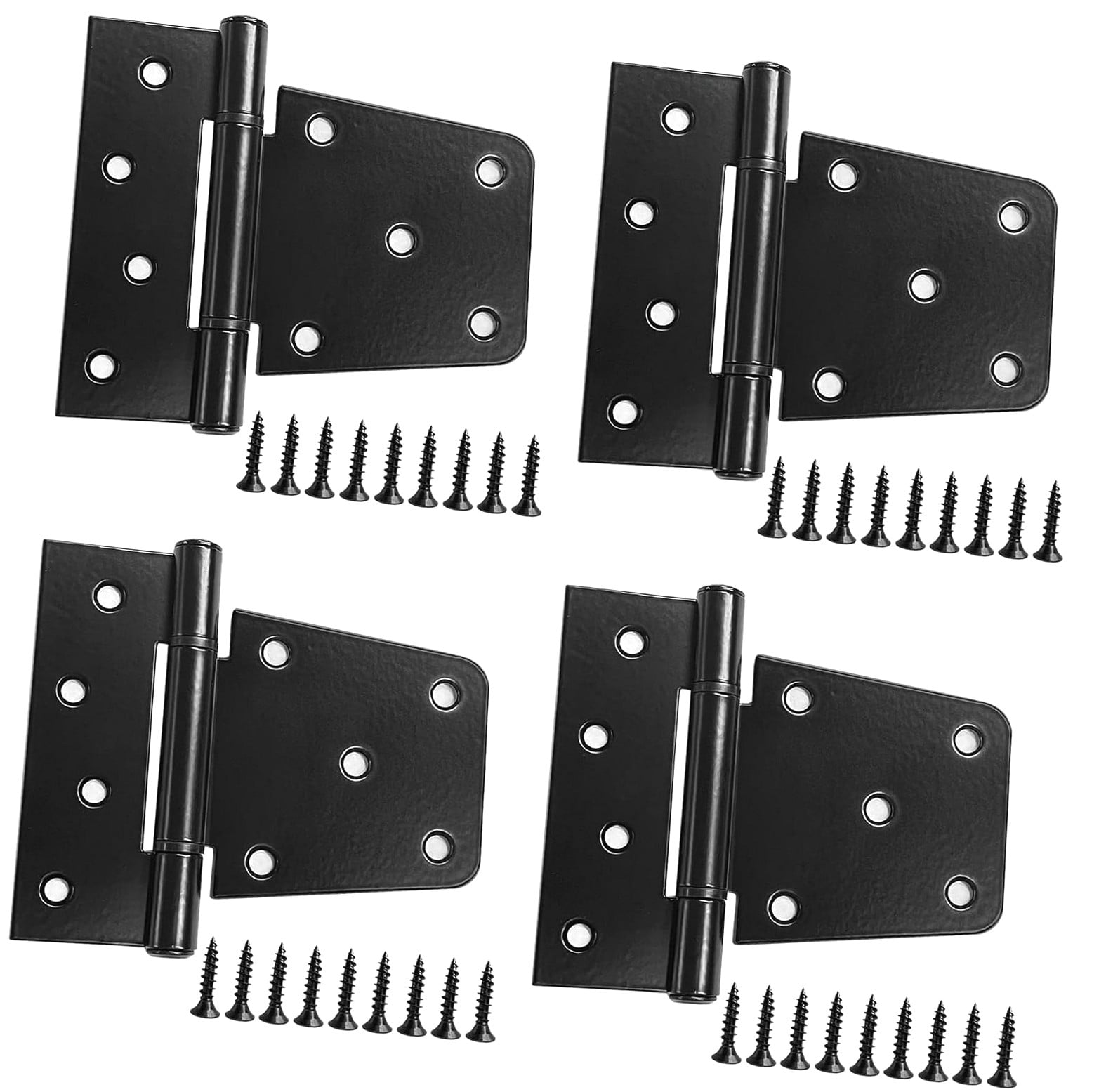Highcool Gate Hinges 3.5 inch 4 Pack, Door Shed Hinges Square Barn ...