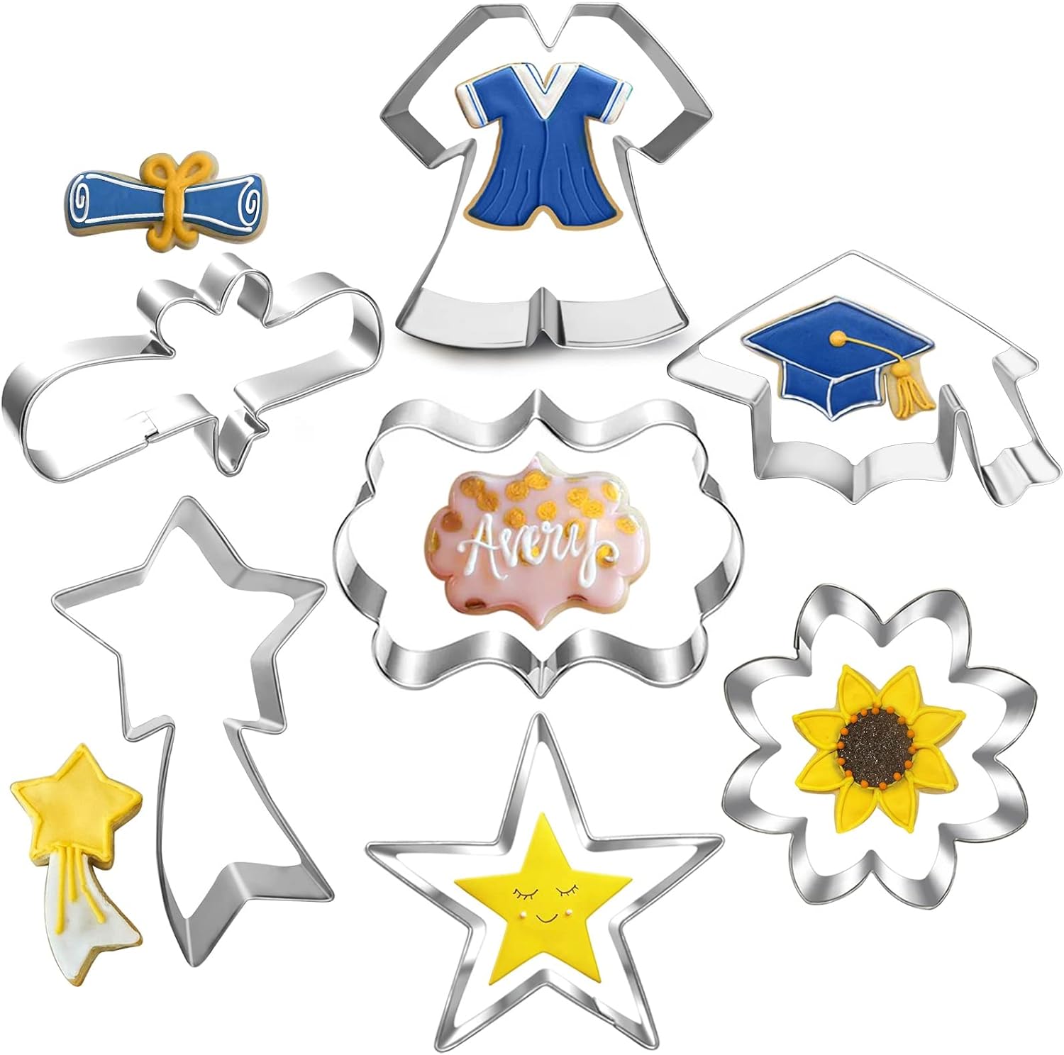 Highcool Graduation Coe Cutter Set-7 Piece-Graduation , Gown, Diploma ...