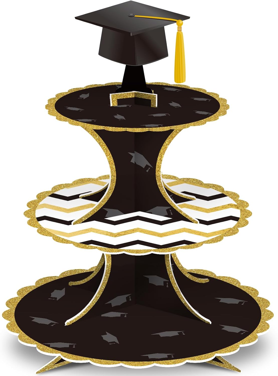 Highcool Graduation Cupcake Stands- Graduation Party Decorations 3 Tire ...