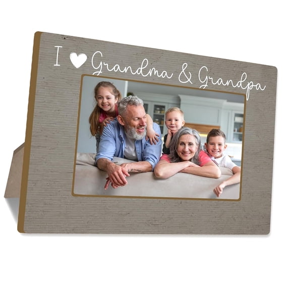 Highcool Grandparents Picture Frame Love My Grandma Grandpa Tabletop ...