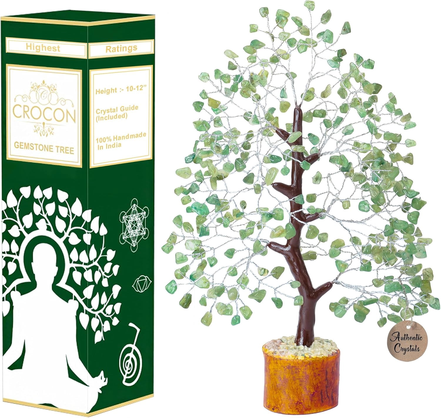 Highcool Green Jade Crystal Tree of Life - akra Tree for Positive Ener ...