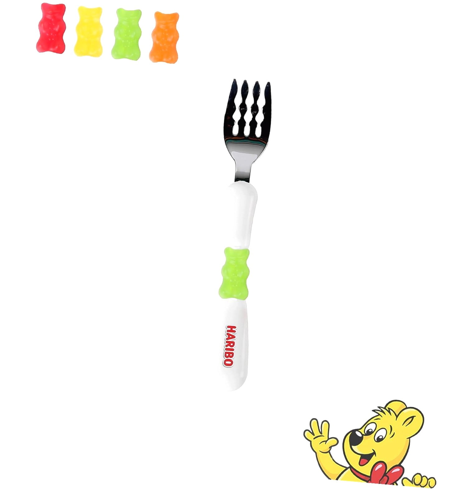 Highcool HARIBO Goldbear Toddlers Steel Flatware with HARIBO Goldbear ...