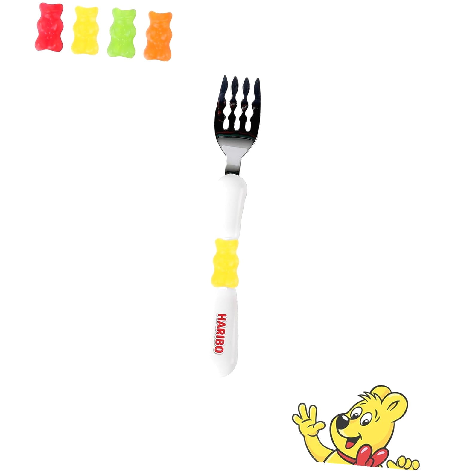 Highcool HARIBO Goldbear Toddlers Steel Flatware with HARIBO Goldbear ...