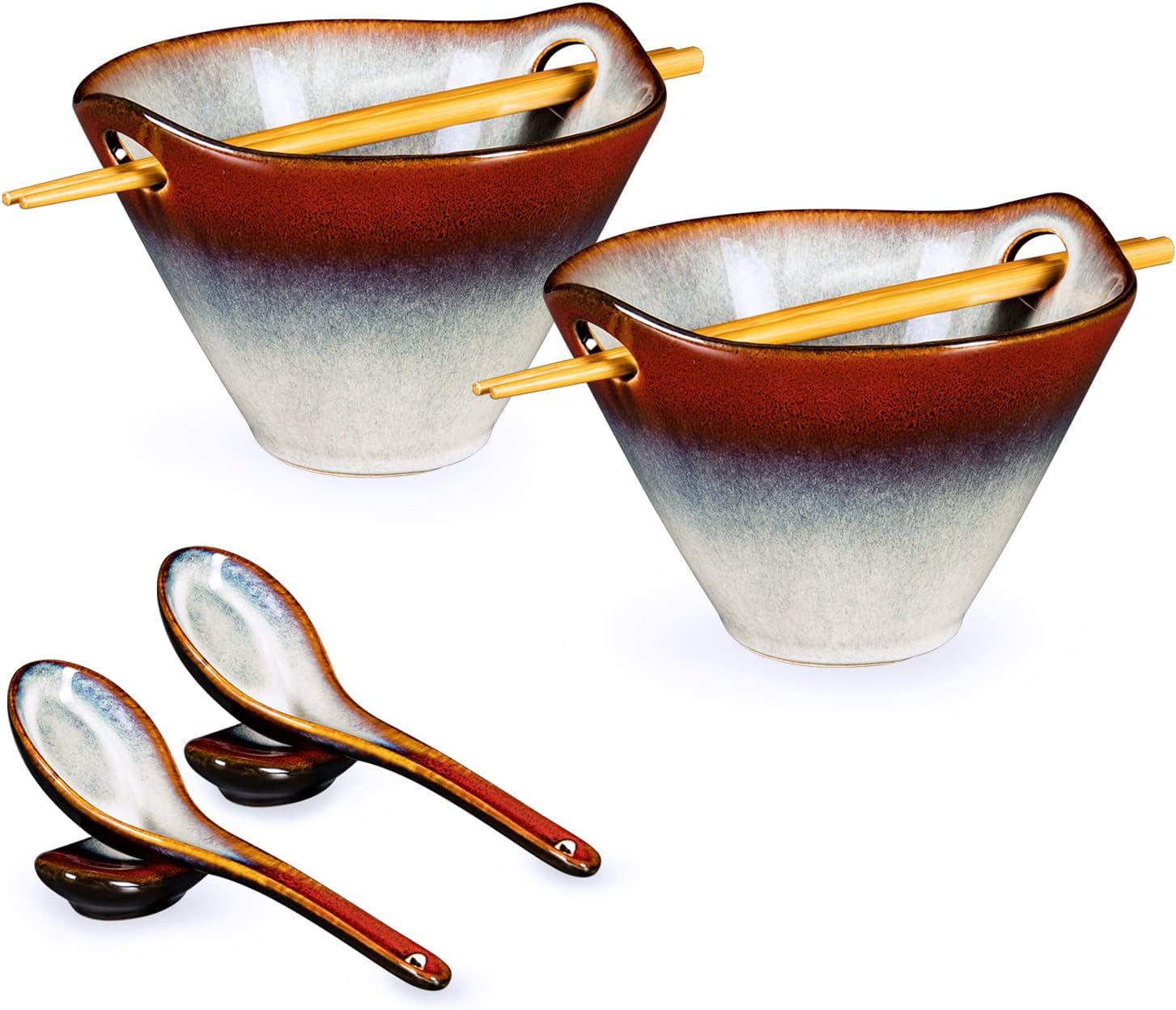 Highcool HENXFEN Ce Janese en B Set of 2 - Deep Soup B with Spoons ...