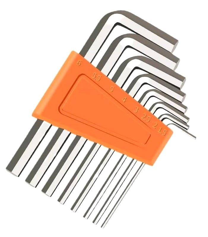 Highcool Hex Key Set, 8-Piece Metric Wrench Set 1.5-6mm, -Shaped ...