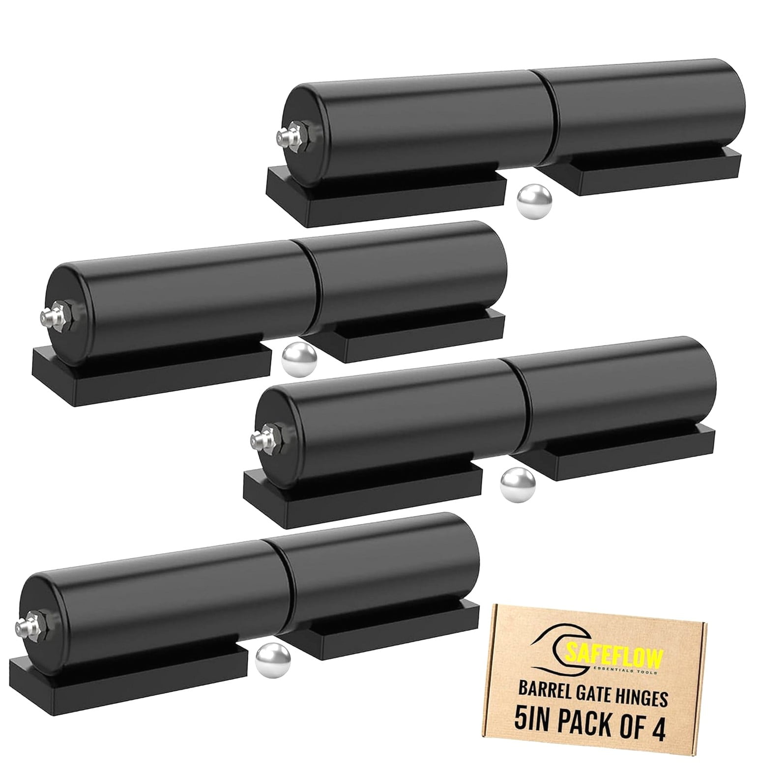 Highcool Hinges for Metal, 5-Inch Weld-, Wrought Iron Gate Hinge ...
