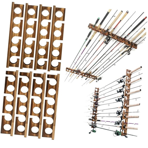 Highcool Holds to 12 Rods Pole Racks Wall or Ceiling Mounted Holders ...