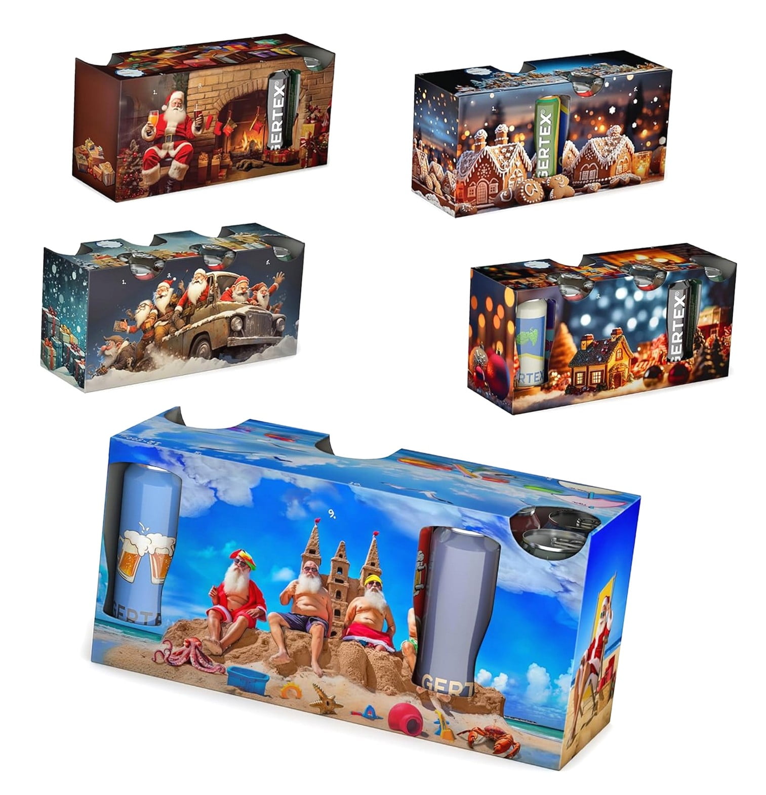 Highcool Holiday Build Your Own 12-Pack Tall Can Beverage Box Advent ...