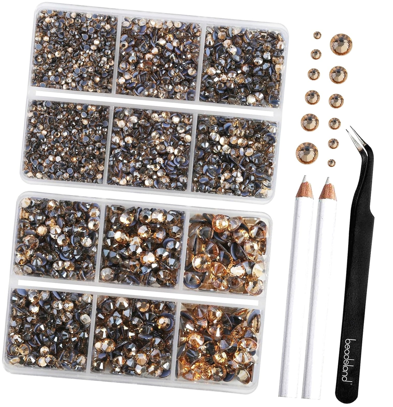 Highcool Hotfix Rhinestones, 6080PCS Rhinestones for Clothes Crafts ...
